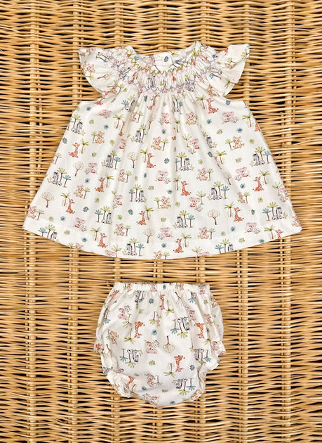 Little Girly fancy Jungle smock set – Baroni Firenze