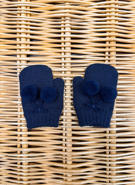 ONE-FINGER MITTENS WITH POM-PONS – Baroni Firenze