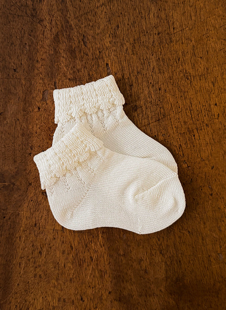 Fancy folded cuff socks | Baroni Firenze