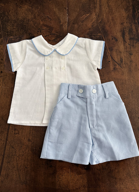 Double breasted Linen Shirt | Baroni Firenze