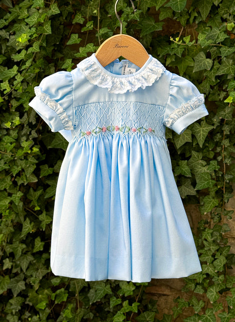 Little roses handmade smock dress – Baroni Firenze